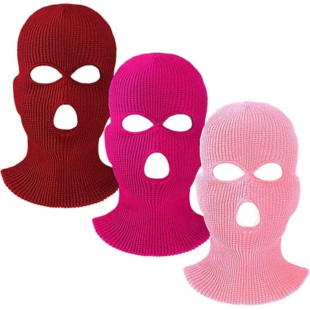 NETSENG3 Hole Ski Mask Balaclava Ski Mask Winter Knitted Neck Mask Ski ...