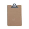 Hardboard Clipboard, 0.75" Clip Capacity, Holds 5 x 8 Sheets, Brown, 3 ...