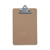 Hardboard Clipboard, 0.75" Clip Capacity, Holds 5 x 8 Sheets, Brown, 3 ...