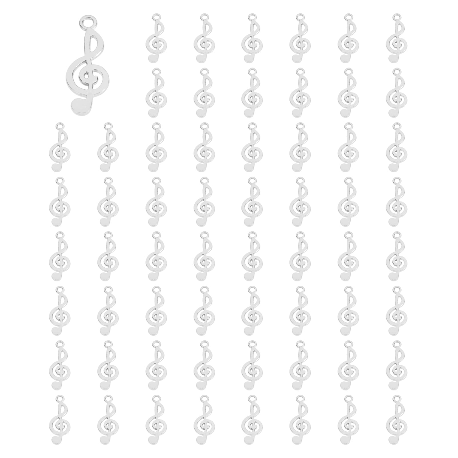 Click here for Uxcell 100 Pcs Alloy Musical Note Charm light Silv... prices