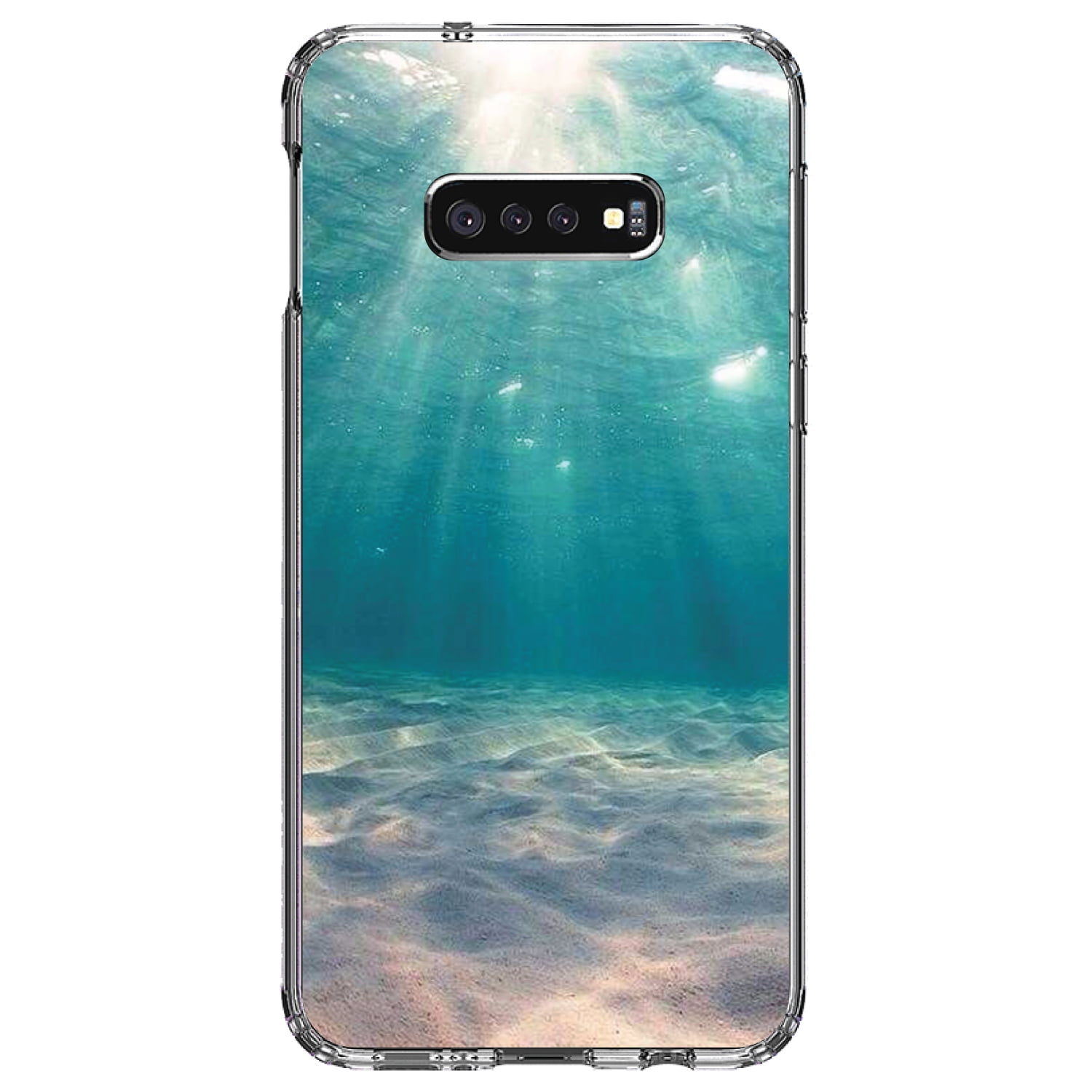 DistinctInk Clear Shockproof Hybrid Case for Samsung Galaxy S10e (5.8 ...