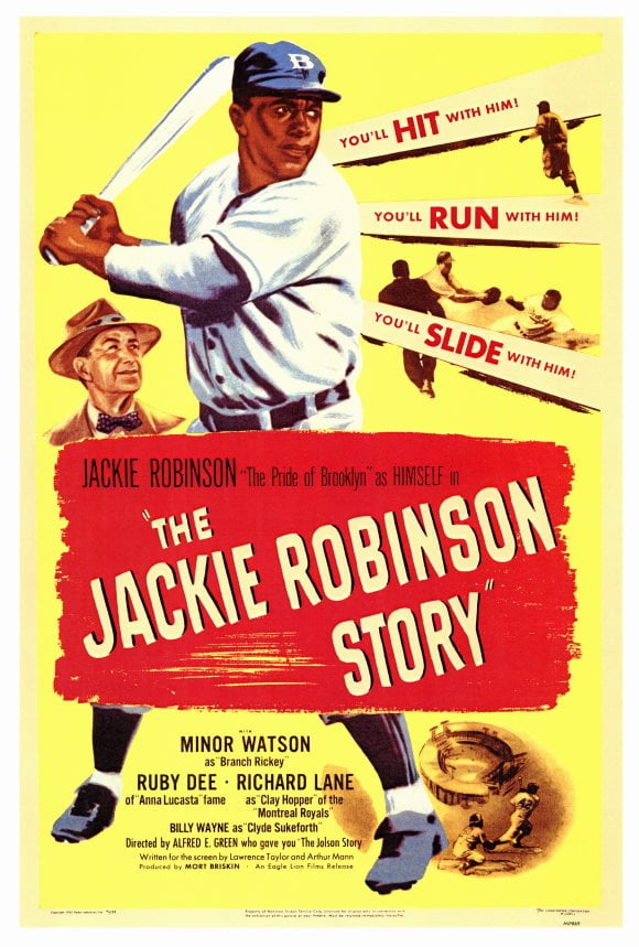 The Jackie Robinson Story - movie POSTER (Style A) (27" x 40") (1950 ...