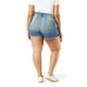 Women's High Rise A Line Short with Slit - Walmart.com