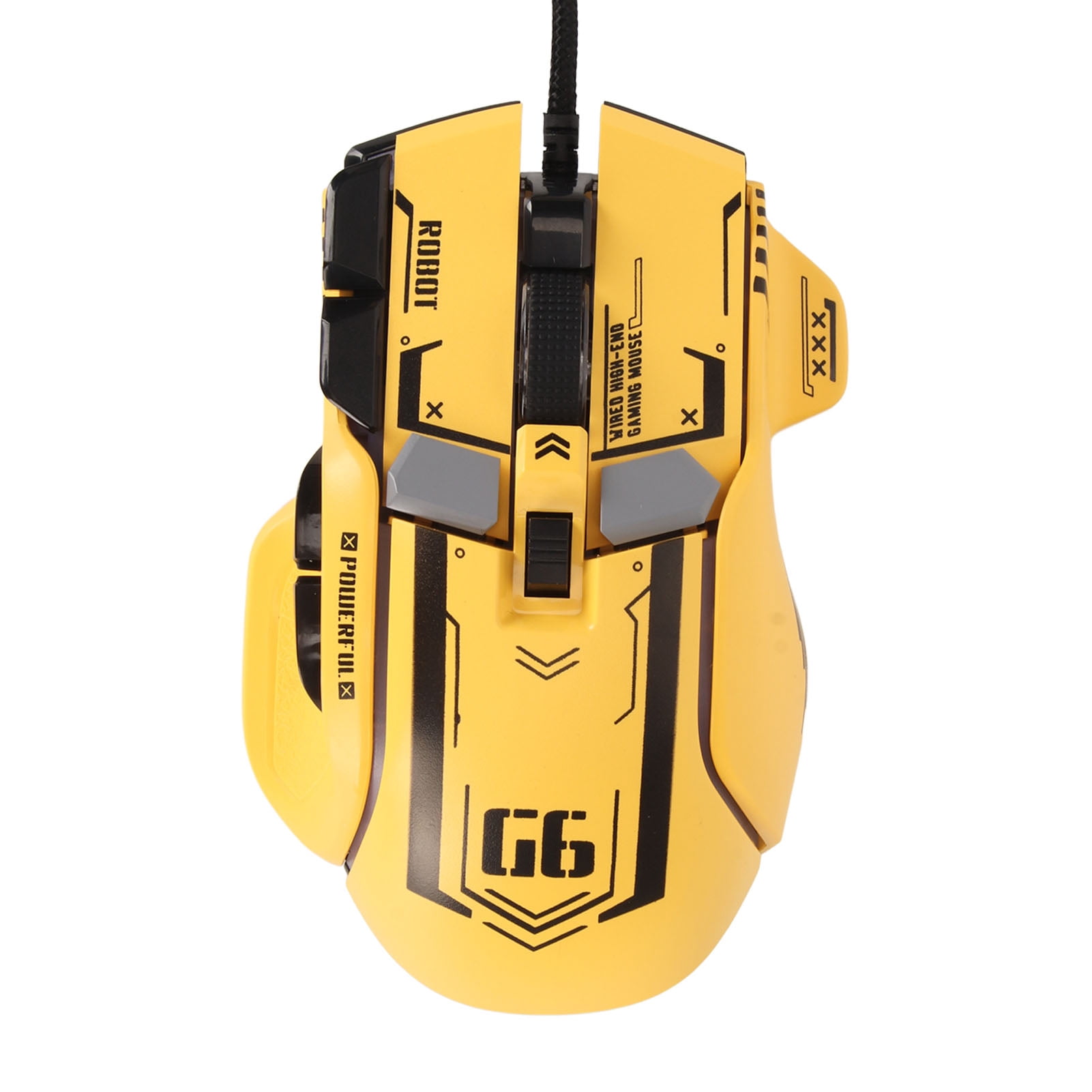 Ratón Gaming Con Cable ANGGREK 10 Botones Macro Programables 12800 DPI ...