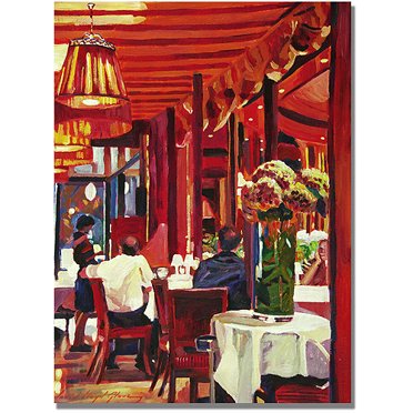 Trademark Art "Paris Cafe" Canvas Wall Art by David Lloyd Glover ...