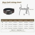 AWAYTR Reversible Kids Belts for Boys - Black and Brown Leather Belt ...