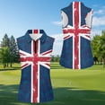 Binienty Union Jack Golf Shirt for Couple Versatile Classic Fit Couples ...