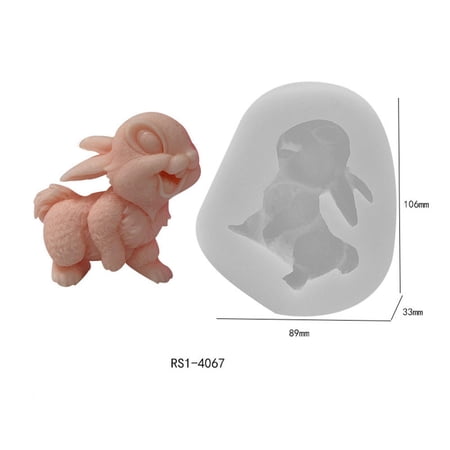 UPC 718658167913 - Rabbit Couple Candle Silicone Mold Diy Cartoon ...