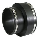 8 in. x 6 in. PVC Flexible Reducing Coupling with Stainless Steel ...