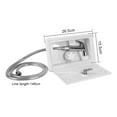 For Boat Marine Camper Motorhome Caravan RV Shower Box Kit ABS + Metal ...