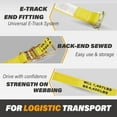 2 E-Track Ratchet 2" x 12' x 4,400 Strength for Cargo Tie Down in ...