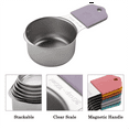 Magnetic Measuring Cups Set, Stainless Steel, Multicolor, Engraved ...