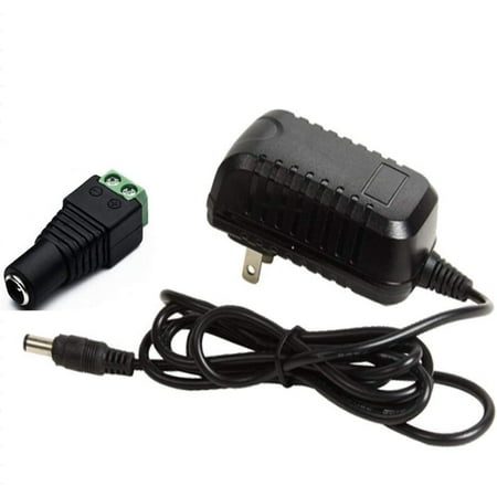 AC to DC 12V 1A Transforme Wall Switching Power Supply Cord Plug ...