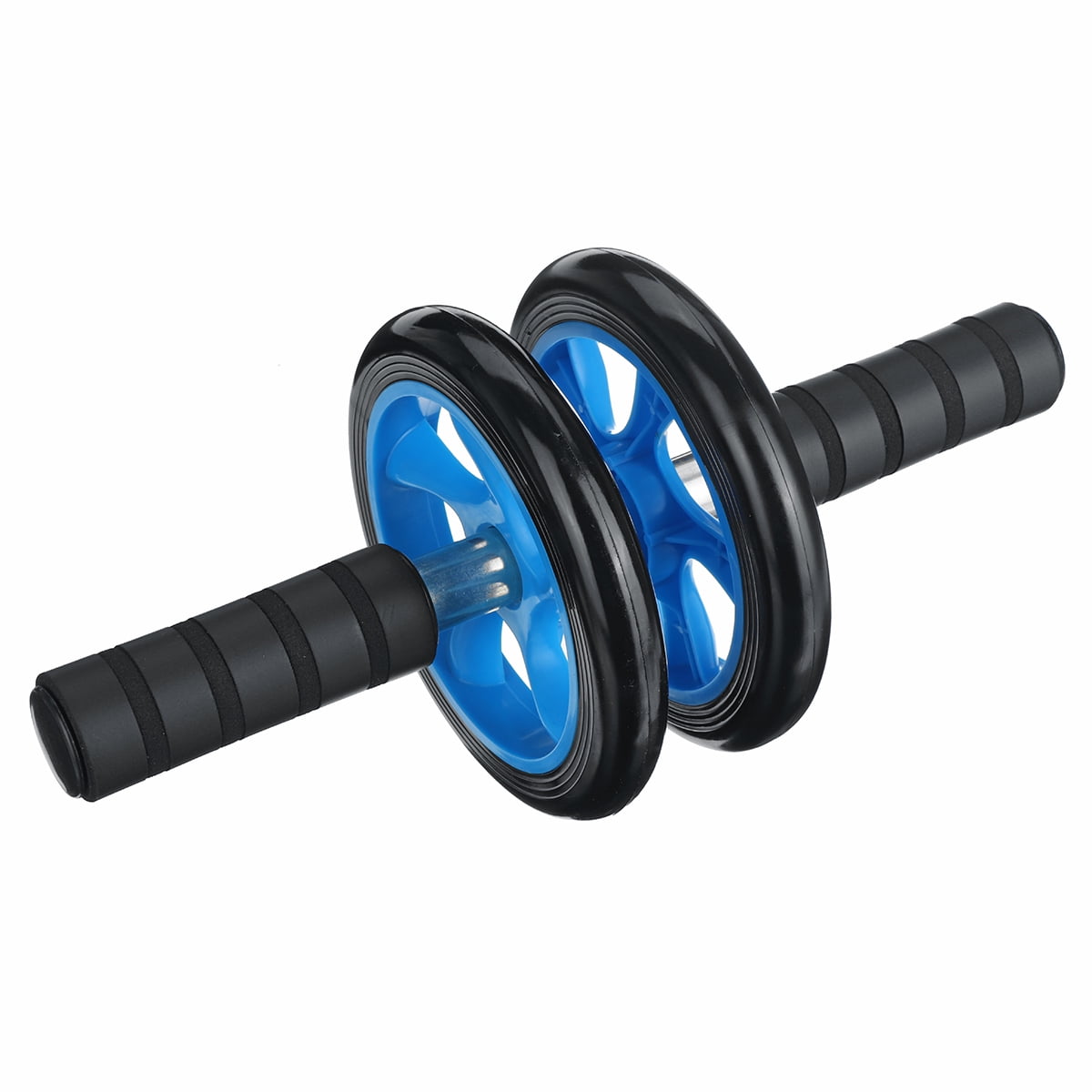 Twin-wheel Abs Roller Waist Wheel Abdominal Exercise Roller + Knee Pad ...