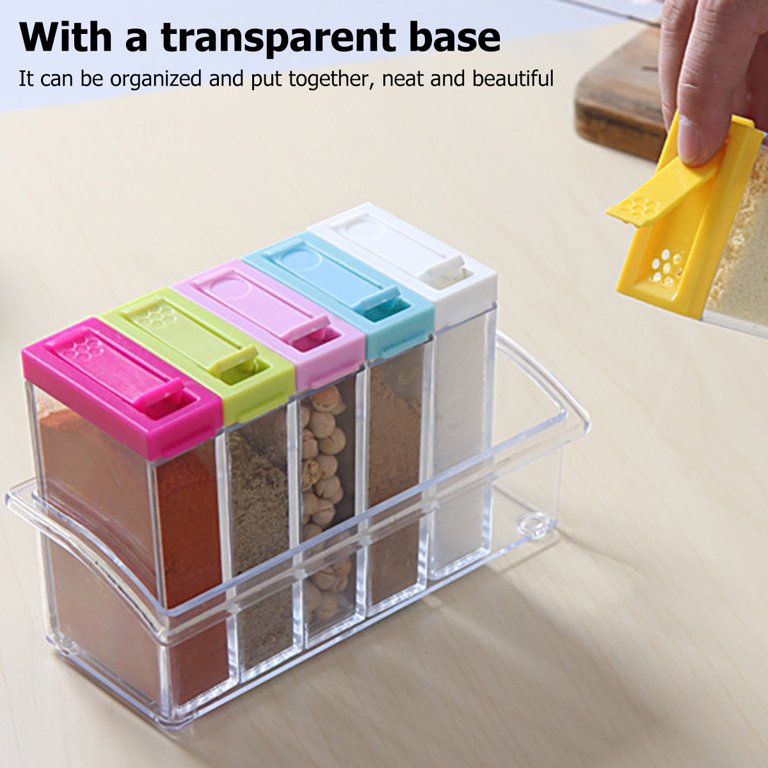 Clear Salt And Pepper Spice Jar Set Temu