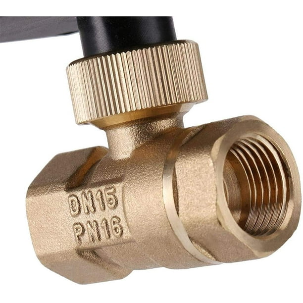 Motorized Ball Valve, 220V 2-Port 3-Wire Ball Valve, Brass 1.6Mpa DN15 ...