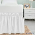 Subrtex Easy Fit Dust Ruffle Wrap Around Bed Skirts With Long Tailored