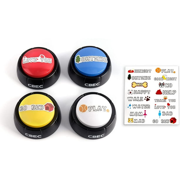 ZMLEVE Talking Pet Starter Set, ZMLEVE ing Buttons Customized Sound, 4 ...