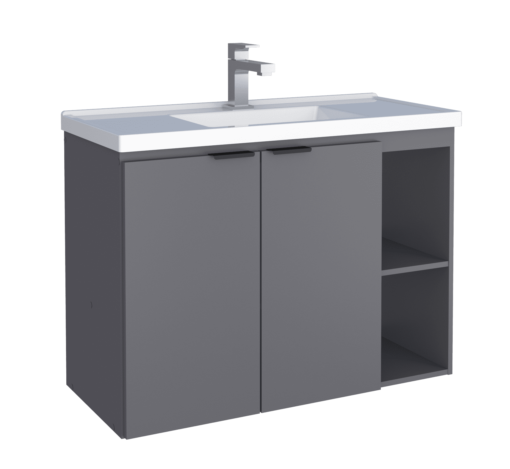 Mueble para baño MADIK Aster 80 Modelo 102430 Color Gris | Walmart en línea