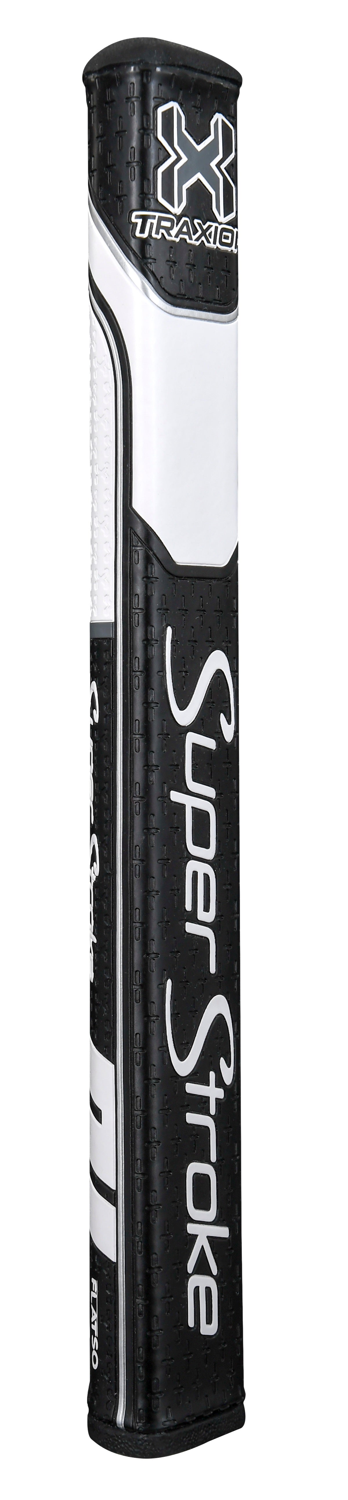 SuperStroke Traxion Flatso Golf Putter Grip, Black/White (Flatso 2.0 ...