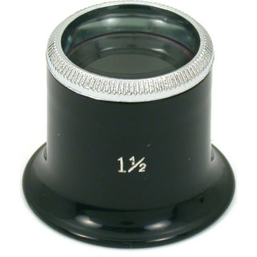 Double Lens Eyeglass Black Loupe Magnifier Jeweler's Loupe Tool 10x ...