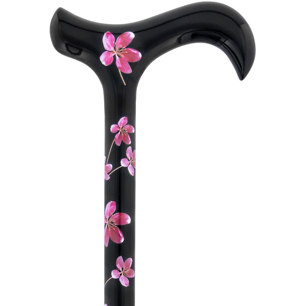 Royal RC Canes Pink Flower Carbon Fiber Derby Walking Cane ...