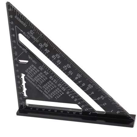Aluminum Alloy Triangle Rulers 90 degrees 45 degrees Set Square 7in ...