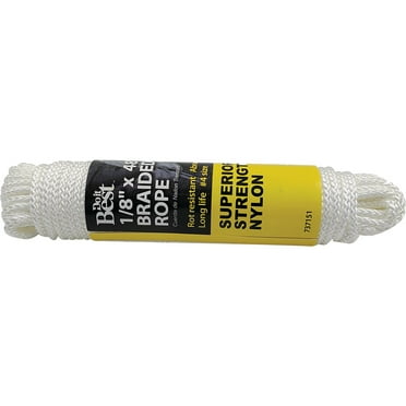Do it Best 1/8 In. x 1000 Ft. White Braided Nylon Rope - Walmart.com