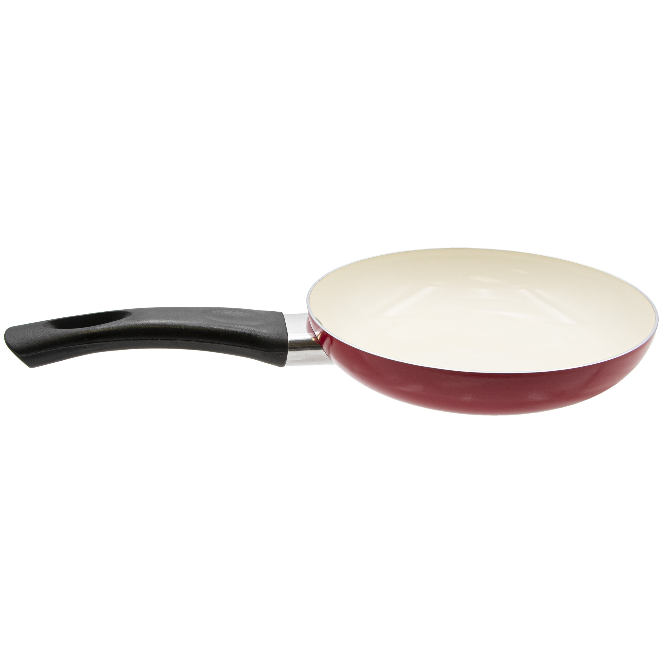 Handy Gourmet Ceramic Non-Stick 7" Aluminum Fry Pan in Red - Walmart.com