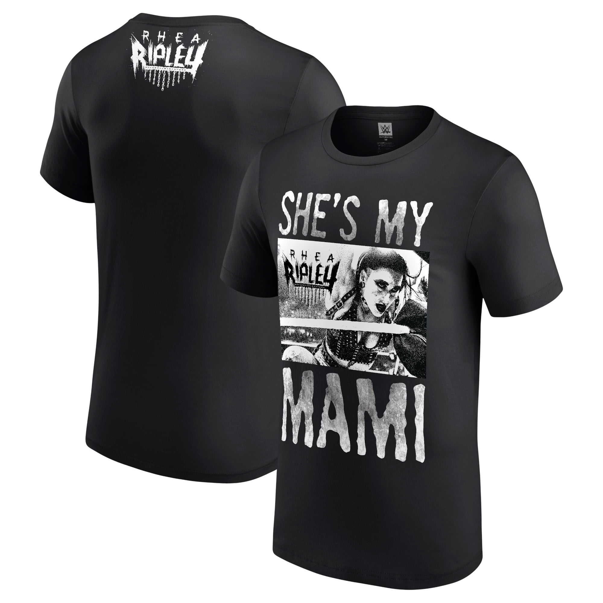 Men's Black Rhea Ripley She's My Mami T-Shirt - Walmart.com