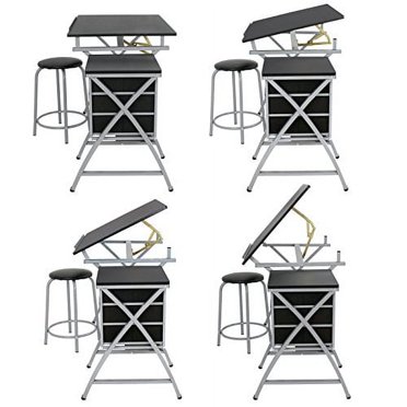 INTSUPERMAI Drawing Station Adjustable Drafting Table Tattoo Stencil ...