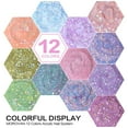 Morovan 12 Colors Acrylic Powder Set Glitter Professional Polymer ...