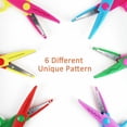 PTSPLLMY 6-Pack Craft Scissors, Decorative Edge Scissors with Zigzag ...