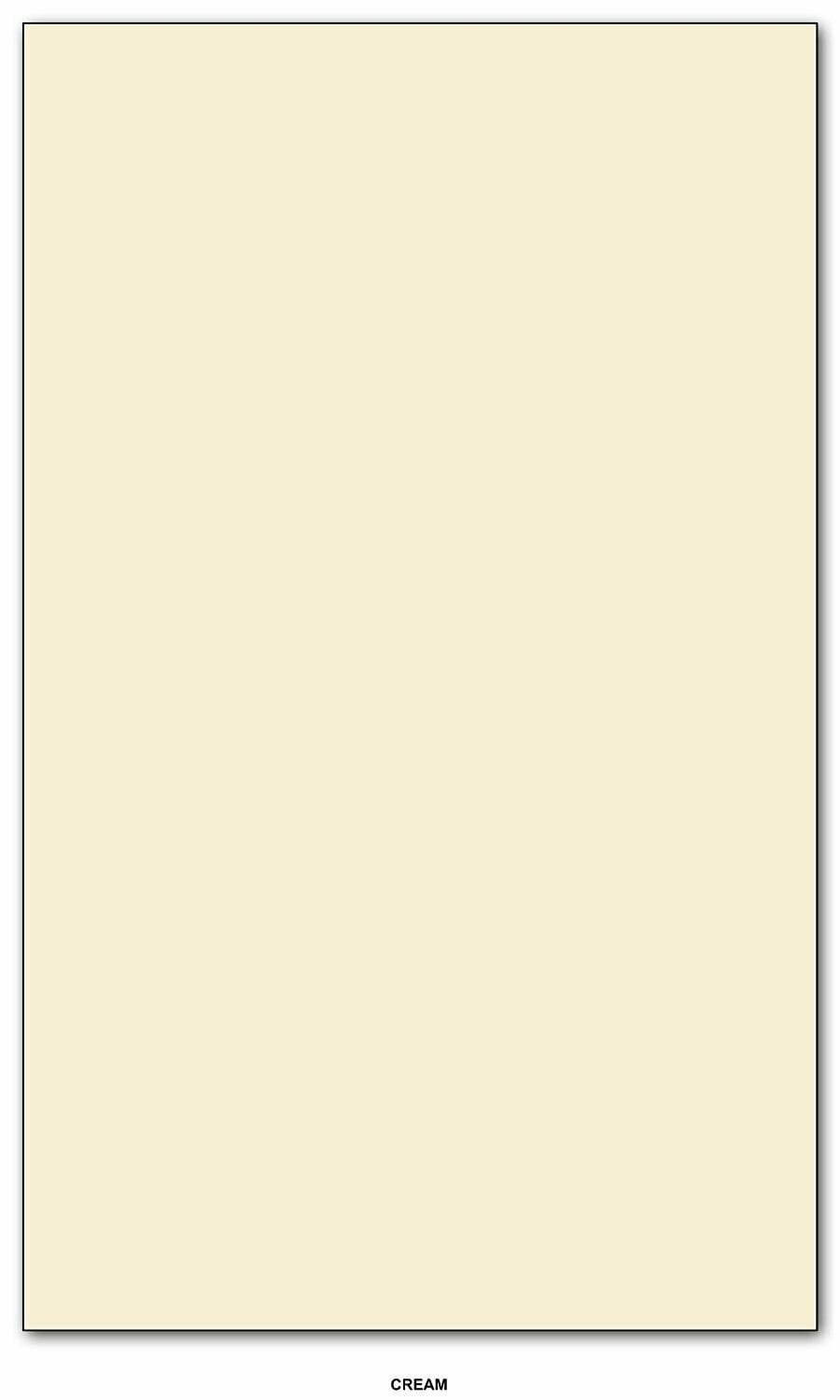 Cream color Colored Menu Paper - Legal Size Colorful paper - For ...