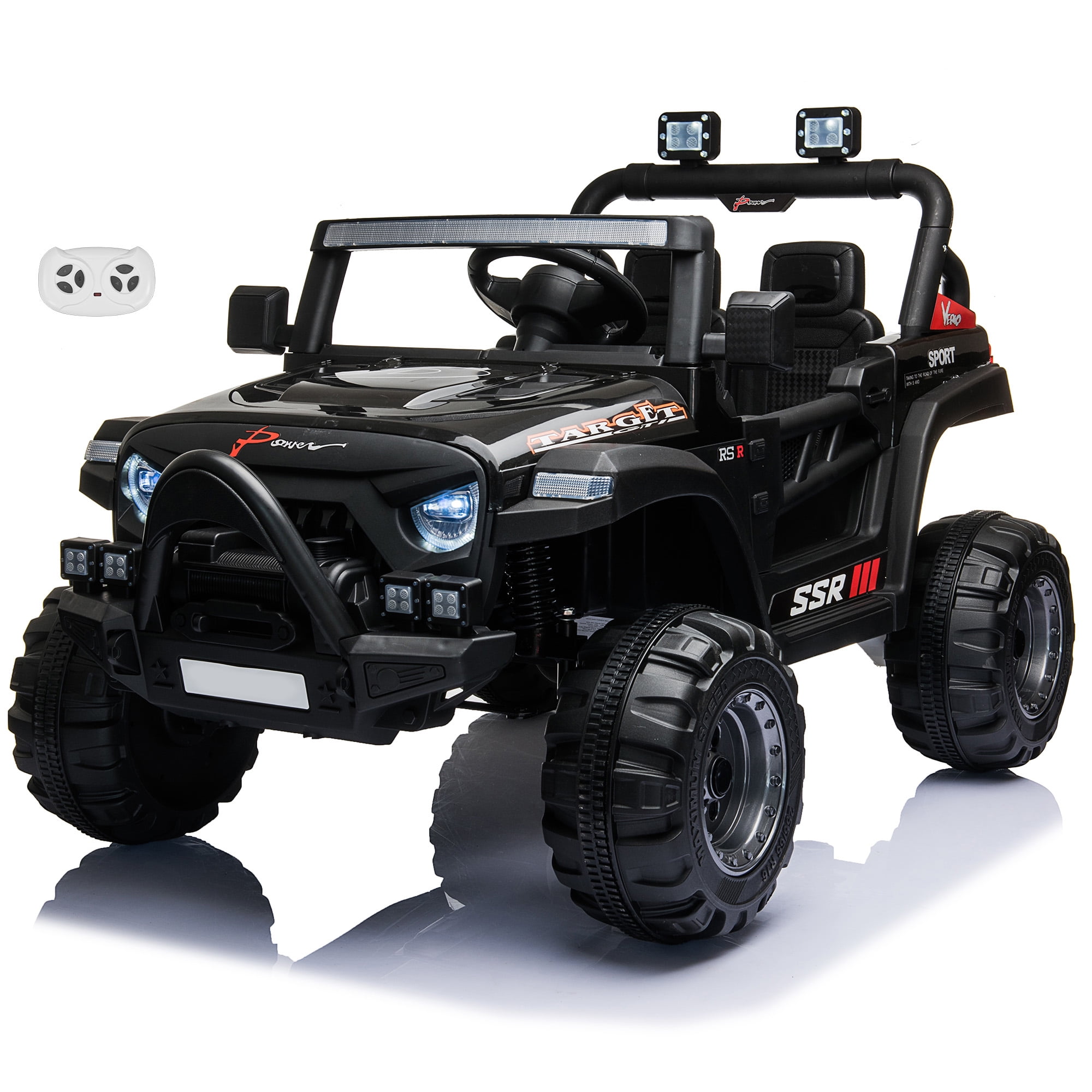 Click here for Voltz Toys Jeep With Angry Face Grill 12v Kids Rid... prices