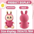 Labubu Keychain Labubu Clothes Adorable Plush Bunny Toy With Cute ...