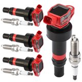 Set of 4 UF652 Engine Ignition Coils & Spark Plugs for Hyundai Kia ...