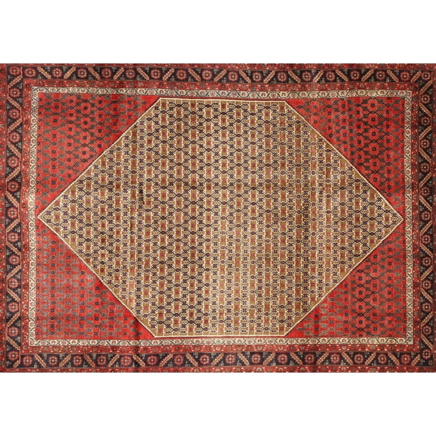 Ahgly Company Indoor Rectangle Traditional Tomato Sauce Red Area Rugs ...