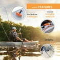 Lifetime Tamarack Pro 123 inch Sit-on-Top Kayak, Eclipse Fusion (91058 ...