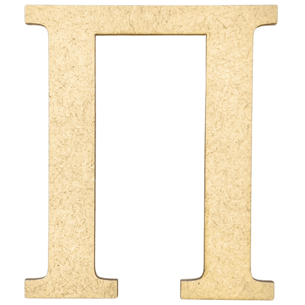 Krafty Supply 2" Tall Greek Wood Letter PI | 1/8" Thick | Greek ...