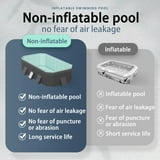 Buric Inground Swimming Pool, Non-Inflatable Foldable Portable for ...