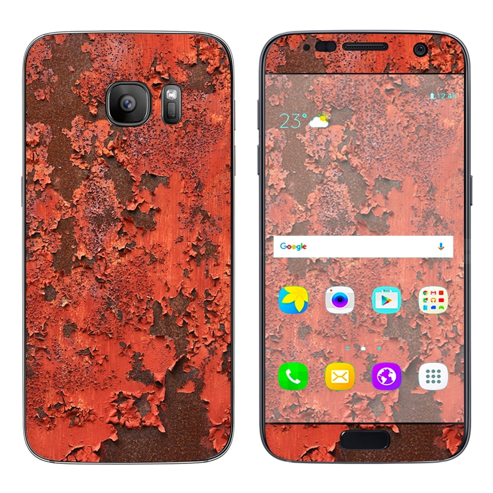 Skin Decal For Samsung Galaxy S7 / Red Rust - Walmart.com