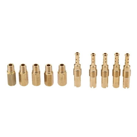 5 Pieces Gold Carburetor Main Nozzle GY6 Main Nozzle Set For 150cc And ...