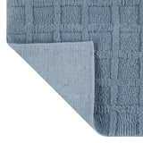 Better Homes & Gardens Spa Grid Bath Rug Set, 2 Piece, Blue Silver, 17 ...