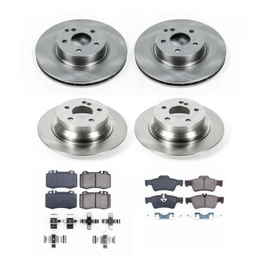 Ultimate Brakes Front and Rear Ceramic Brake Pad and Rotor Kit with ...