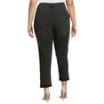 Terra & Sky Women's Plus Size Step Hem Straight Leg Jeans, 27" Inseam ...