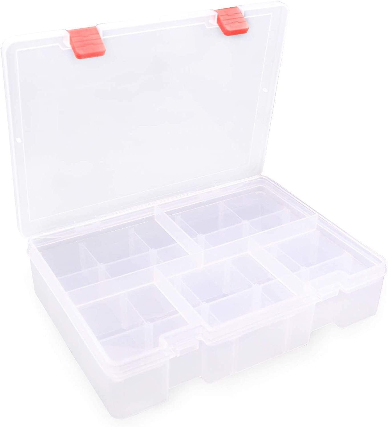Plastic Creative Options Storage Containers with Adjustable Dividers ...