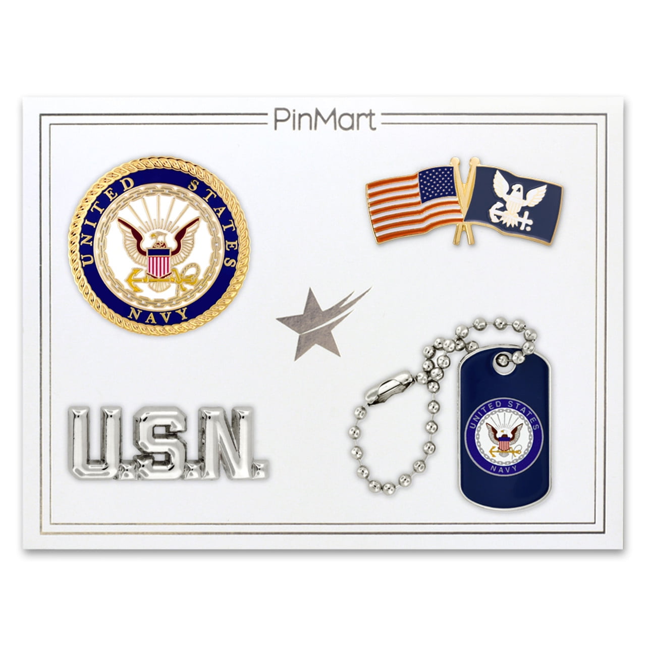 PinMart's Officially Licensed U.S. Navy 4-Pin Set - Walmart.com