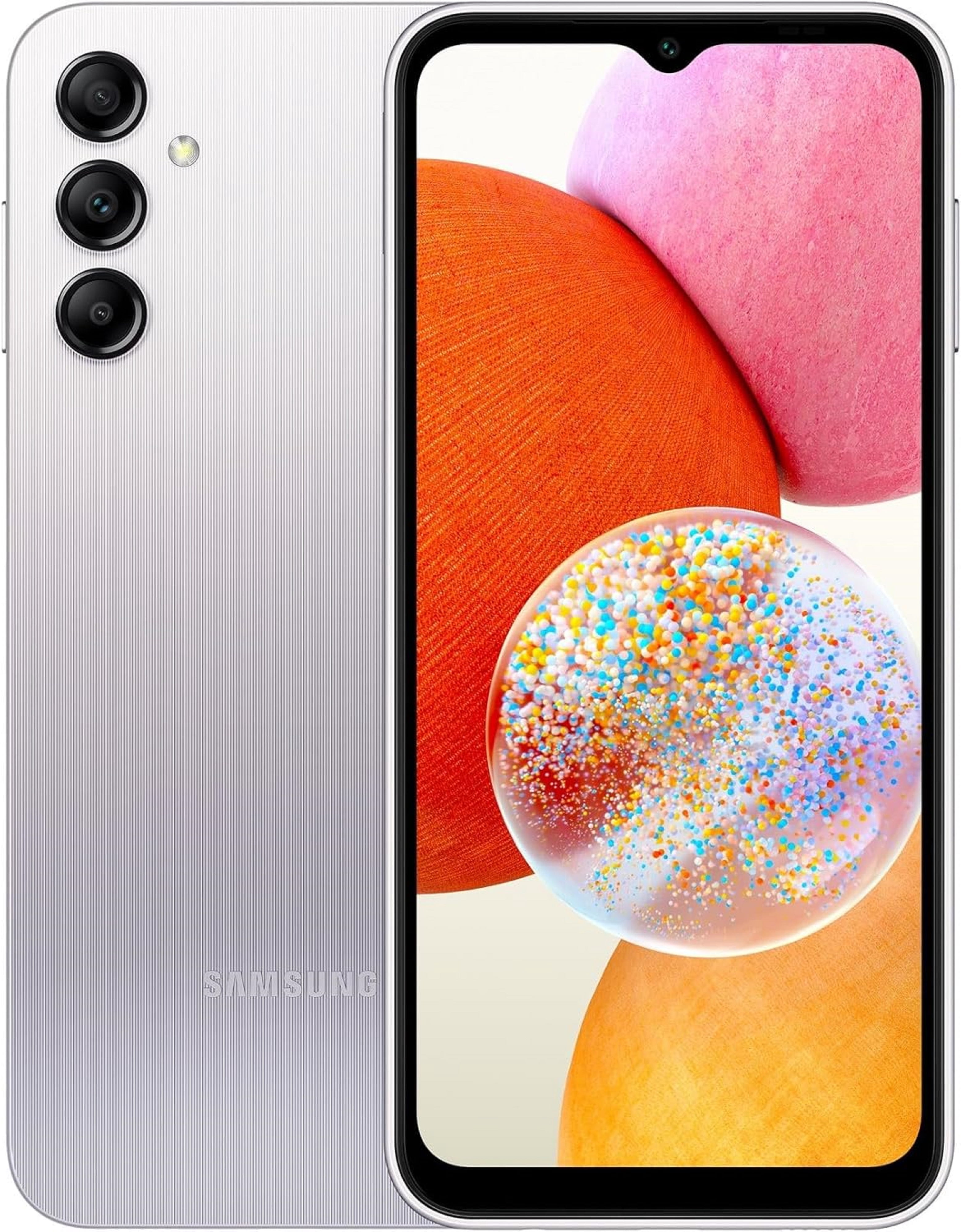 Samsung Galaxy A14 64GB 4G - Silver 6.6" Display - 50MP Triple Rear ...