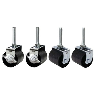 Tech Team Heavy Duty Locking Bed Casters with Wide Metal Attachable ...